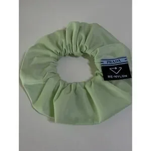 Prada | Accessories | New Prada Hair Scrunchie Renylon New Green ...
